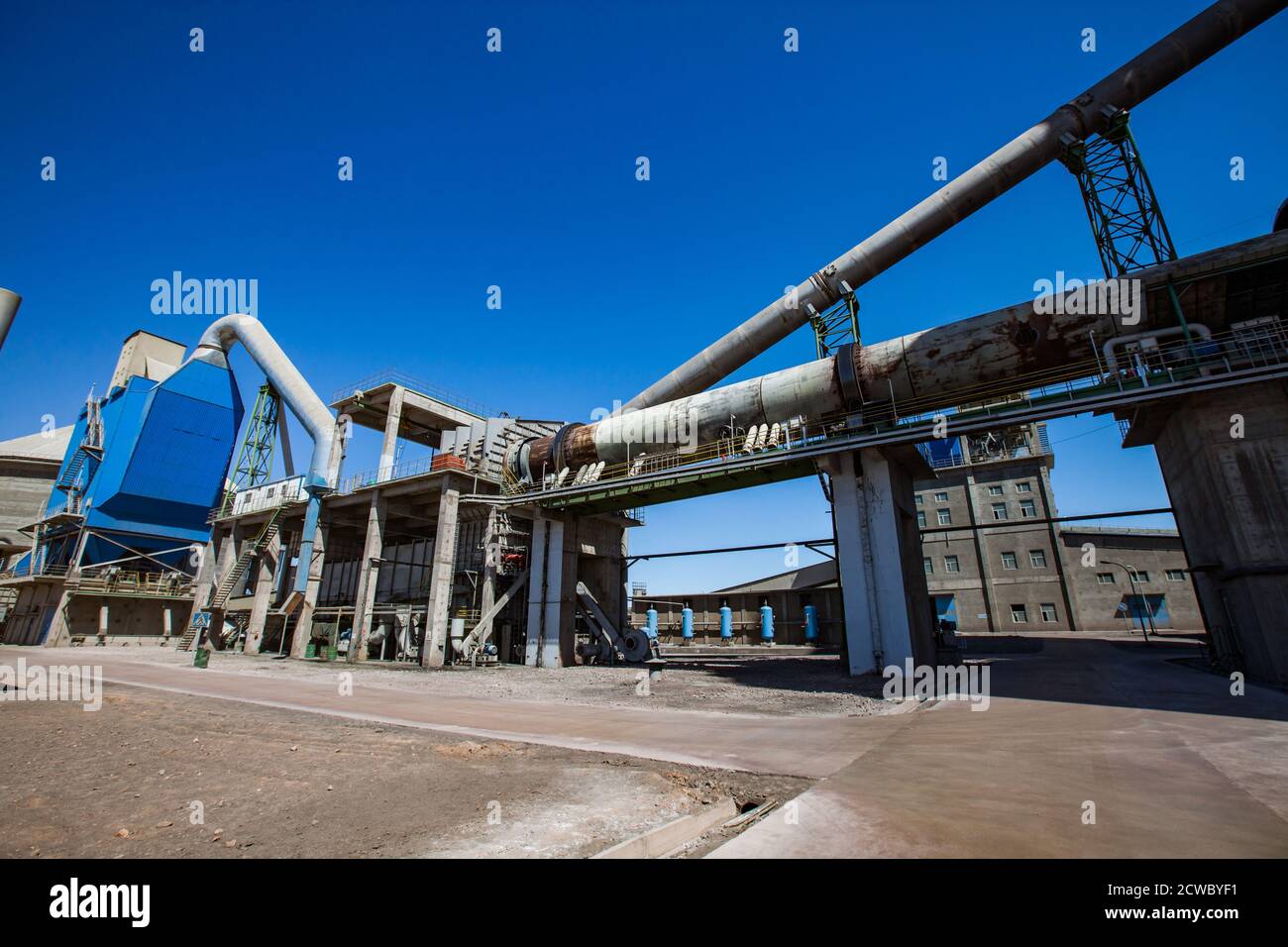 Cimenterie À Four Rotatif Banque d'image et photos - Alamy