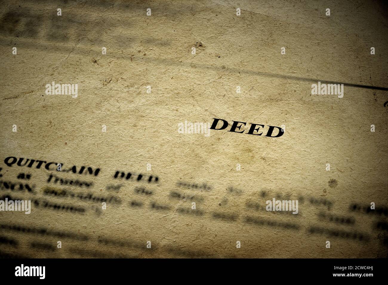 Certificat de transfert de propriété Banque de photographies et d ...