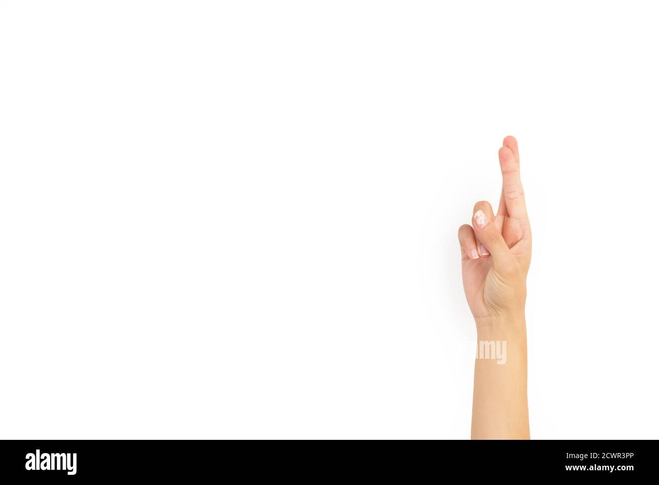 Croiser les doigts pour souhaiter bonne chance Banque d'images ...