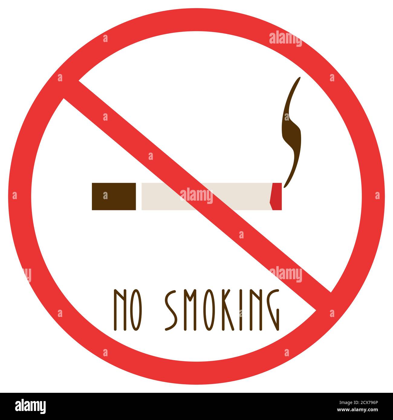 No smoking sign hotel Banque d'images détourées - Alamy