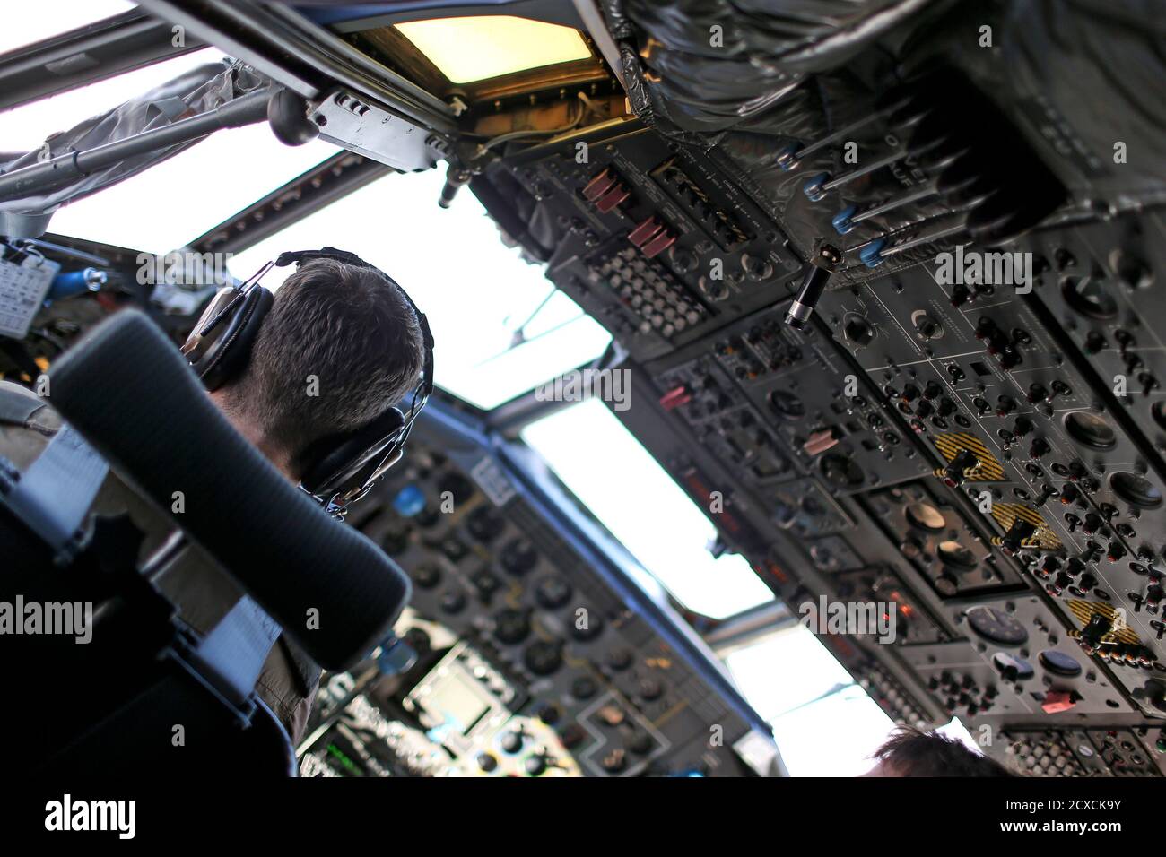 Cockpit Transall C 160 Banque d'image et photos - Alamy