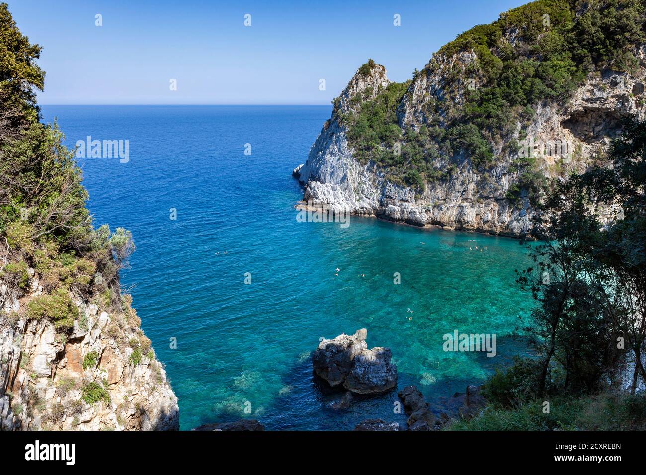 Plages de Grèce, plage de Fakistra d'en haut, montagne de Pélion ...
