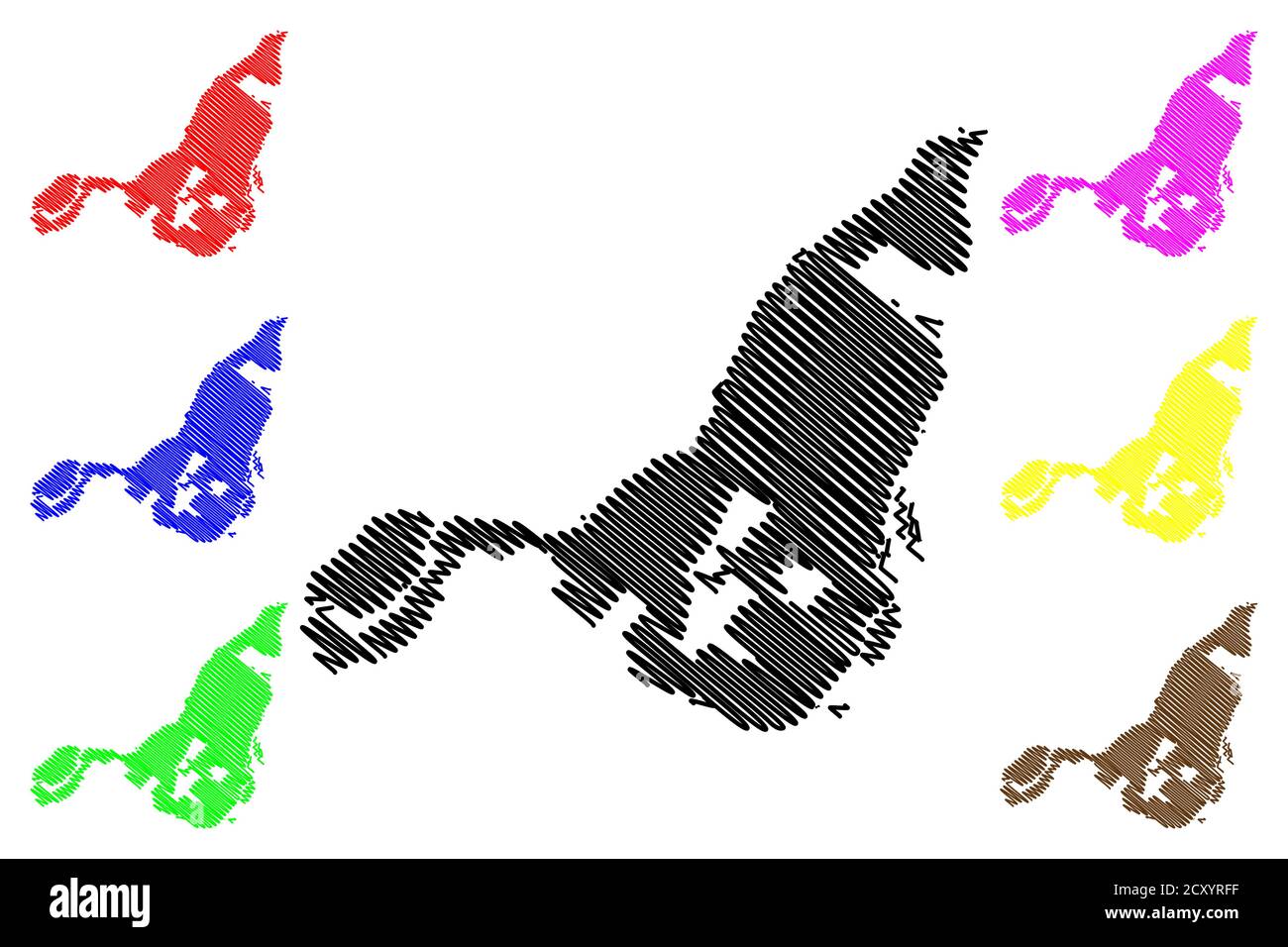 Ville de Montréal (Canada, Québec) carte illustration vectorielle ...