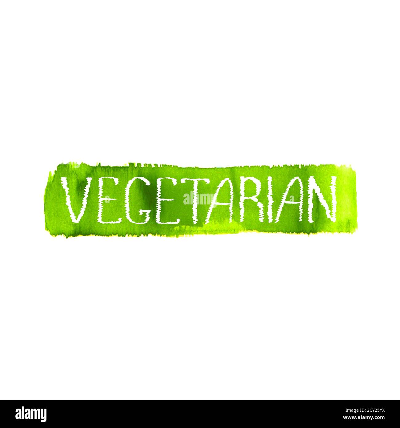 Modèle de conception du logo végétarien Food concept. Affiche verte ...