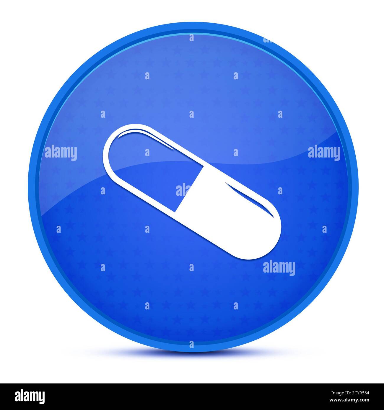 Pilule ronde bleu d Banque de photographies et d’images à haute ...