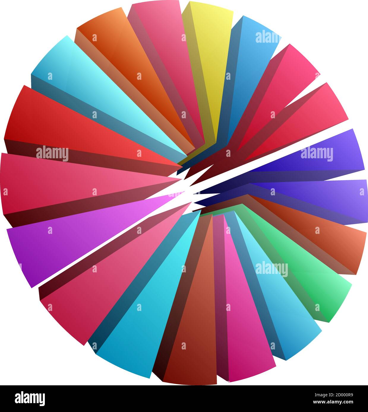 graphique circulaire simple et illustration vectorielle de diagramme ...