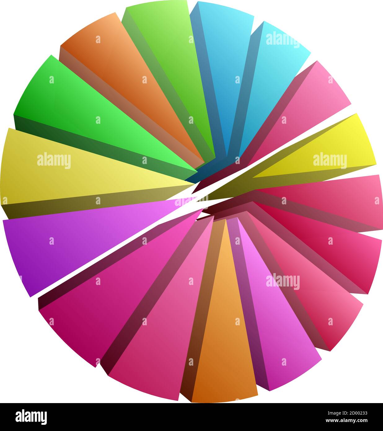graphique circulaire simple et illustration vectorielle de diagramme ...