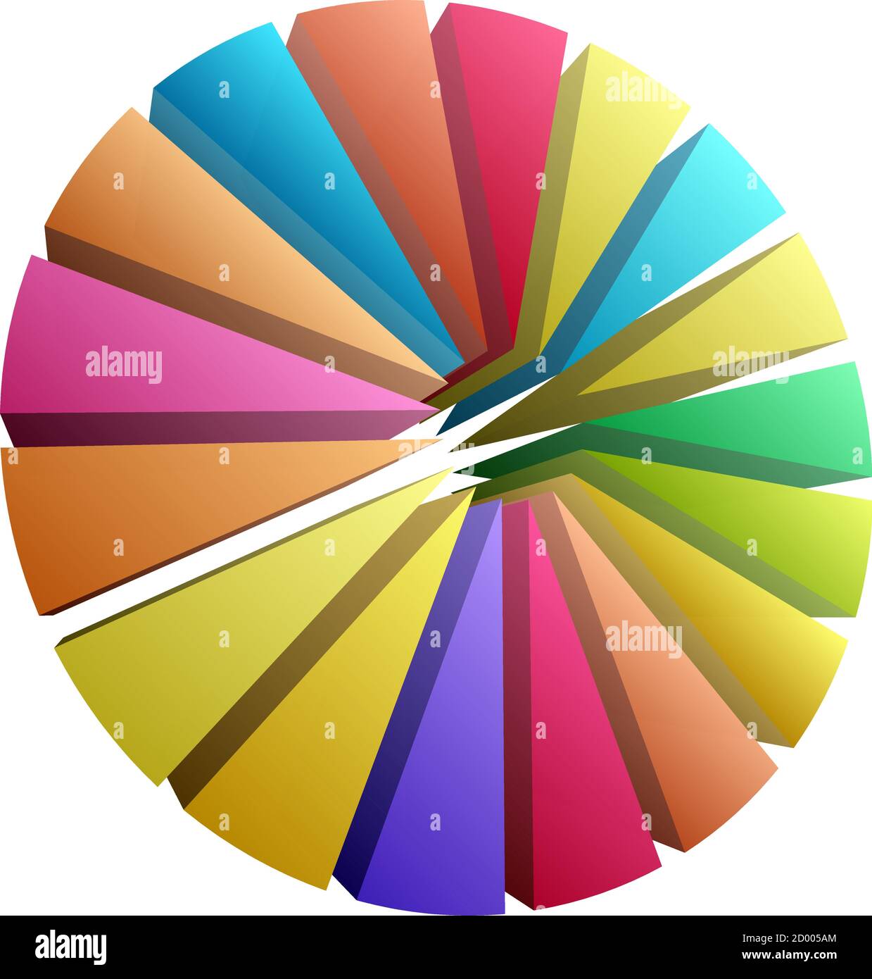 graphique circulaire simple et illustration vectorielle de diagramme ...