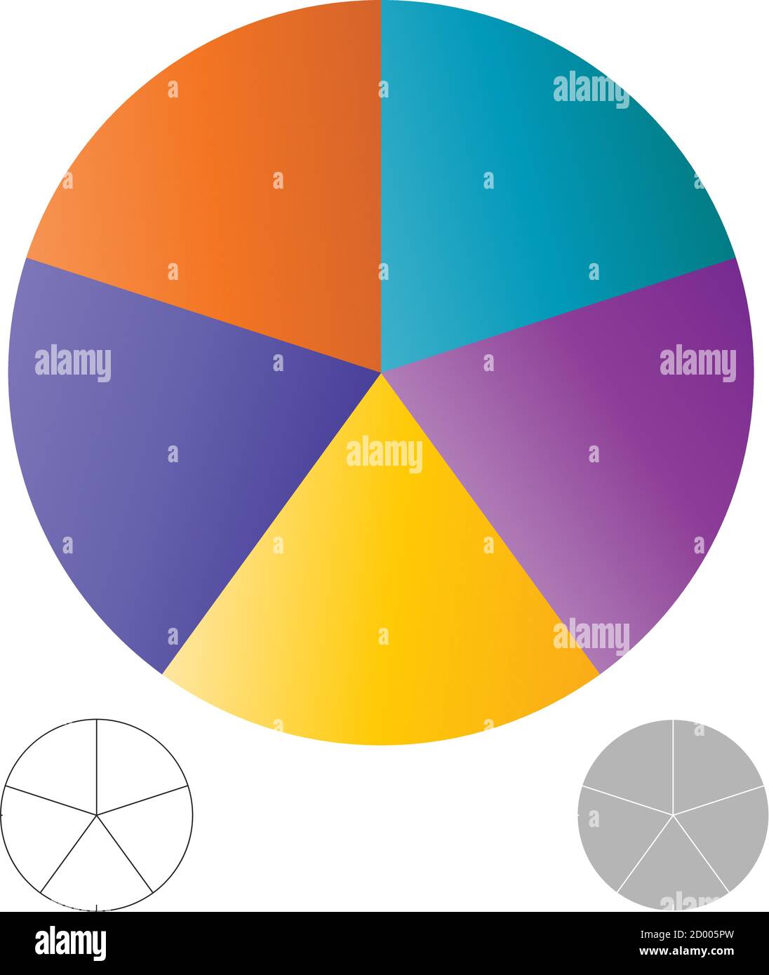 graphique circulaire simple et illustration vectorielle de diagramme ...