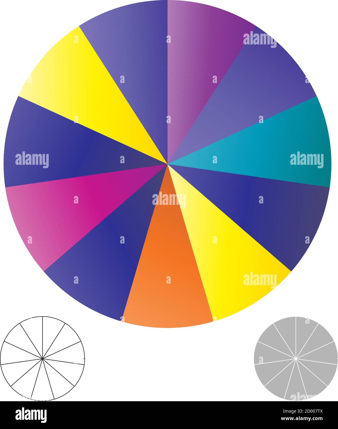 graphique circulaire simple et illustration vectorielle de diagramme ...