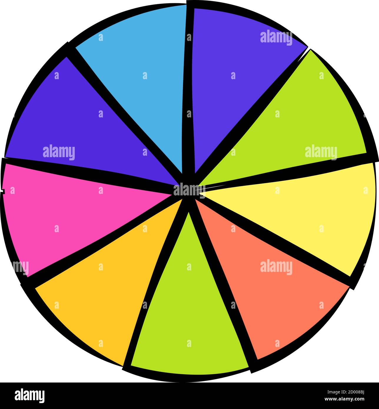 graphique circulaire simple et illustration vectorielle de diagramme ...