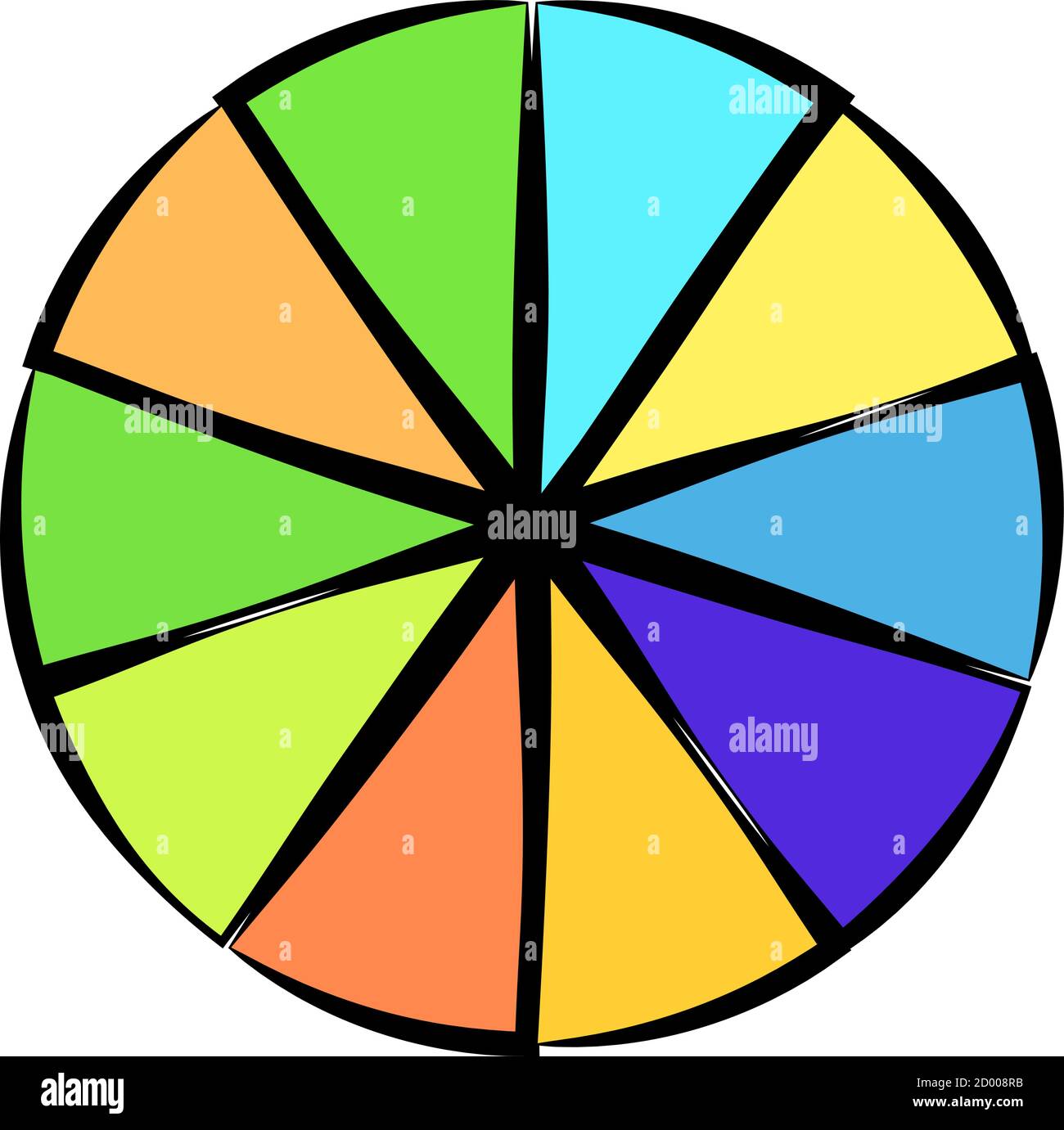 graphique circulaire simple et illustration vectorielle de diagramme ...