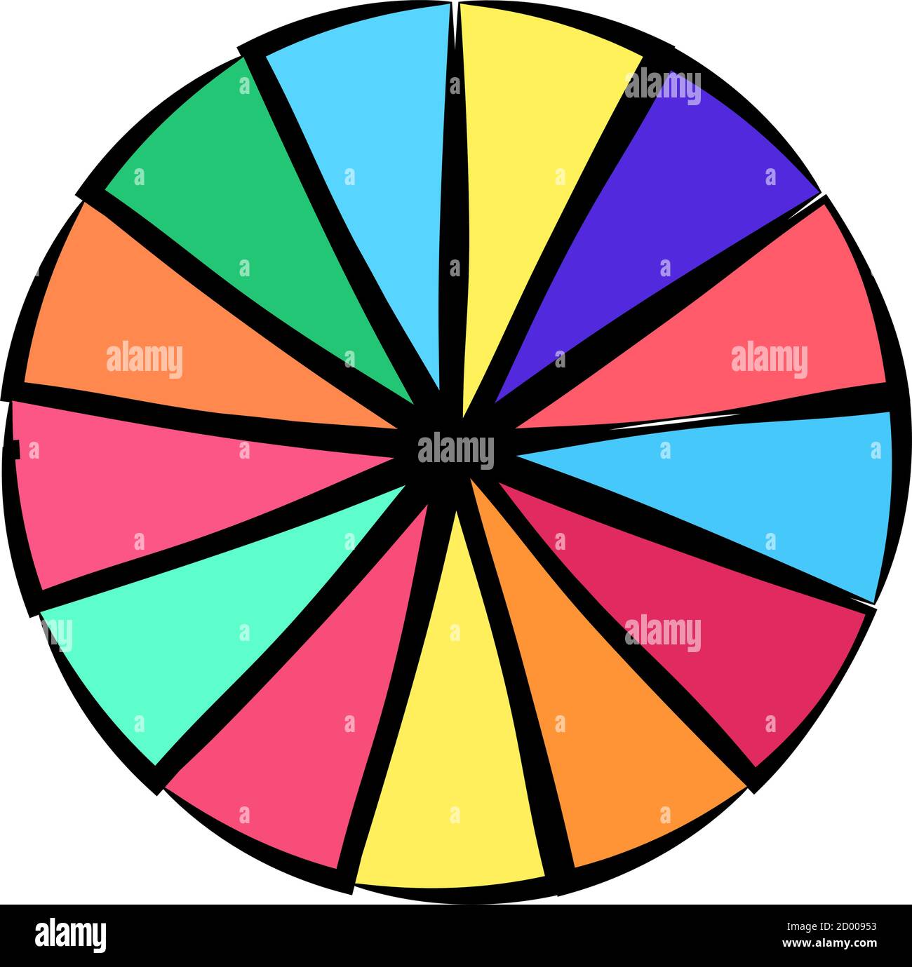 graphique circulaire simple et illustration vectorielle de diagramme ...