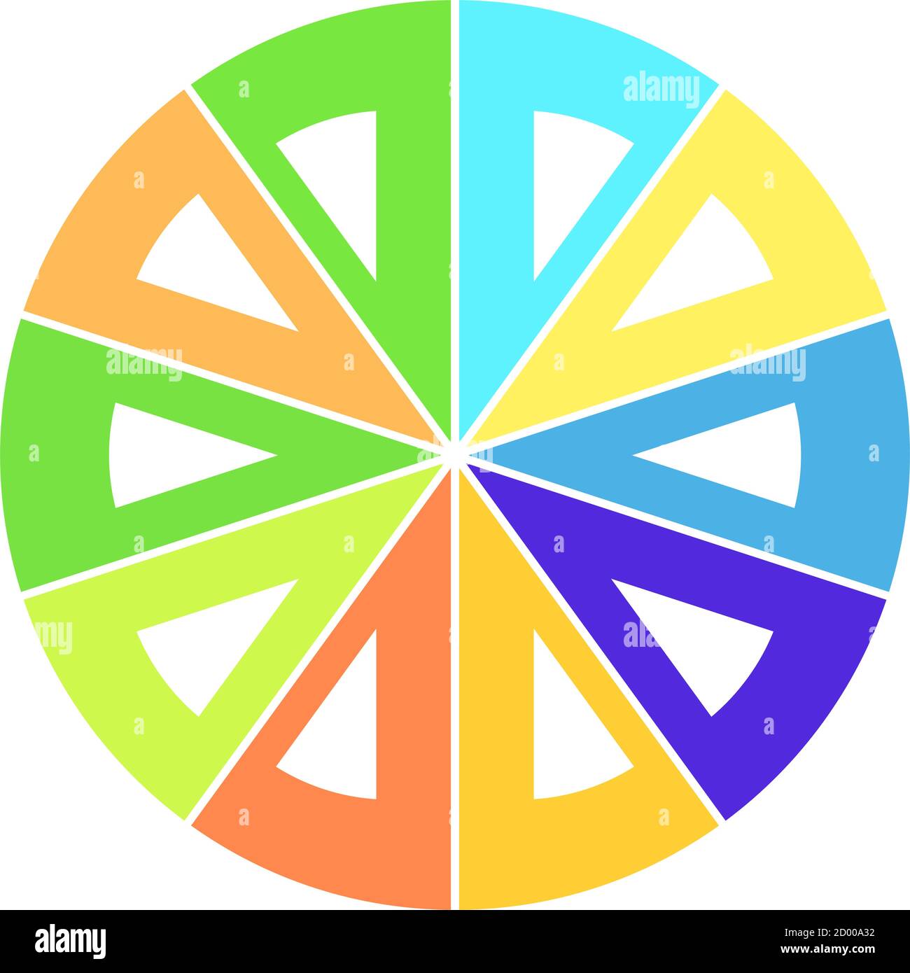 graphique circulaire simple et illustration vectorielle de diagramme ...