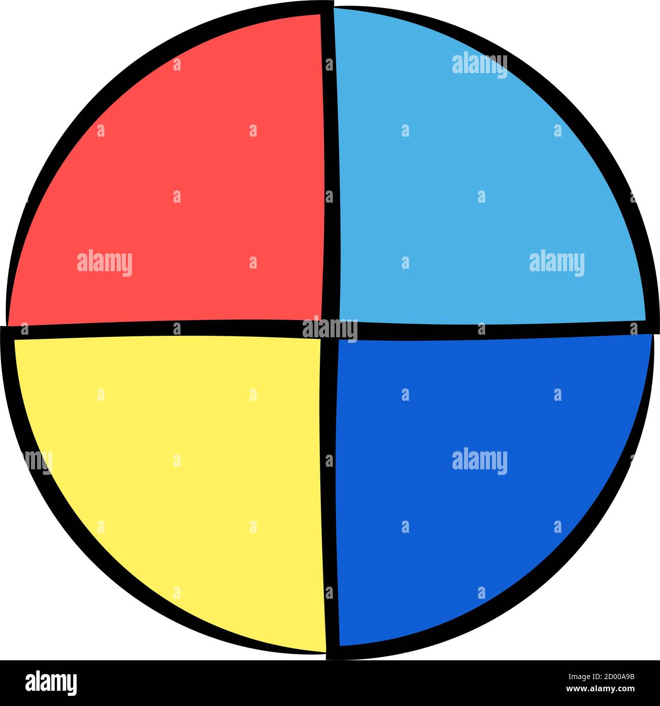 graphique circulaire simple et illustration vectorielle de diagramme ...