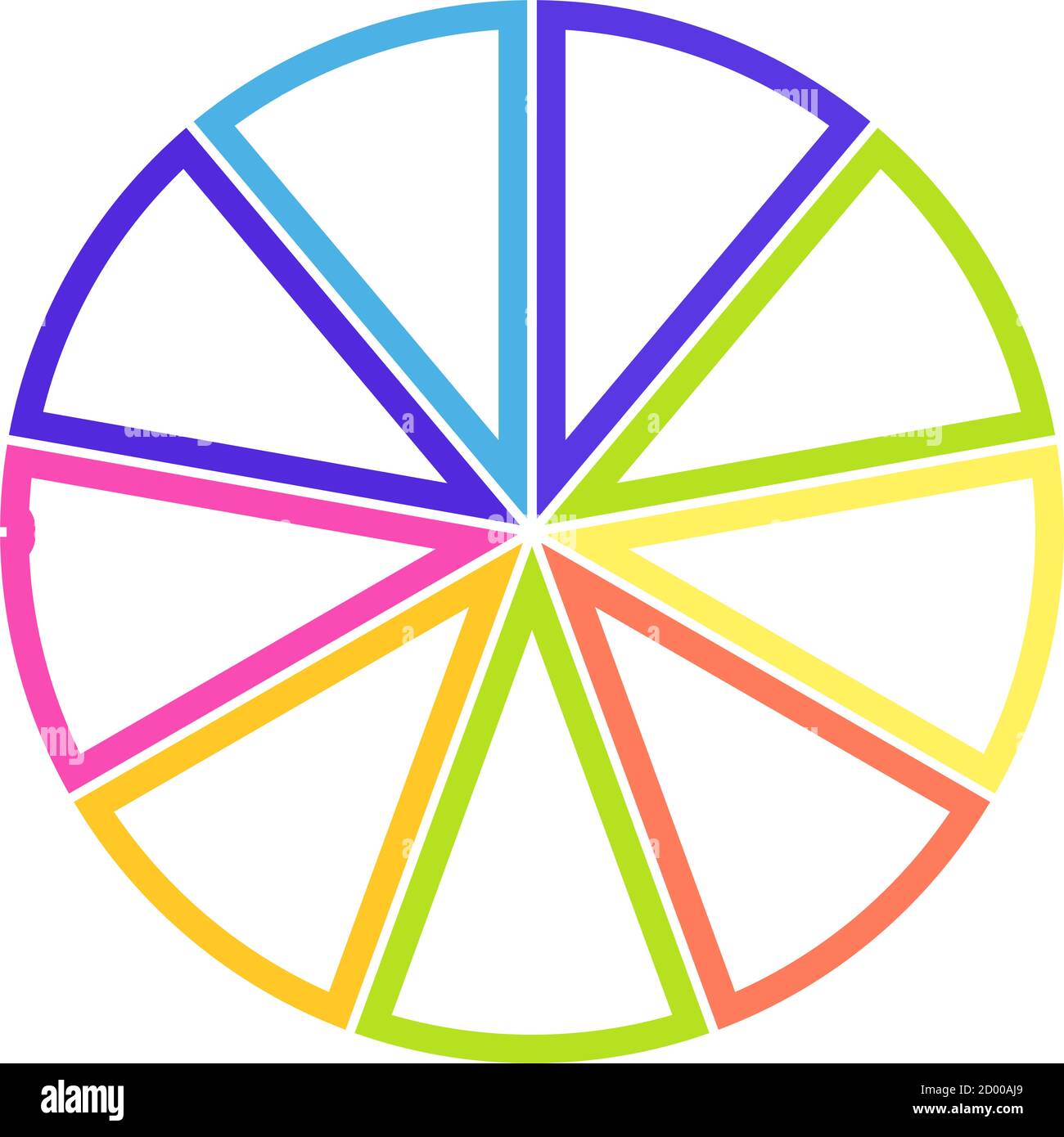graphique circulaire simple et illustration vectorielle de diagramme ...