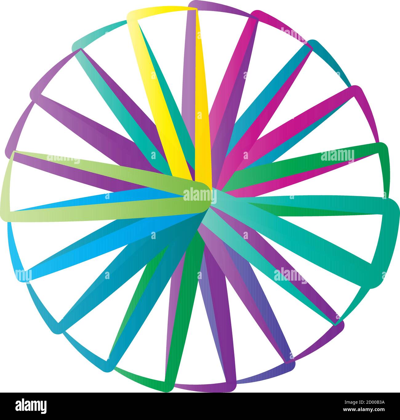 graphique circulaire simple et illustration vectorielle de diagramme ...