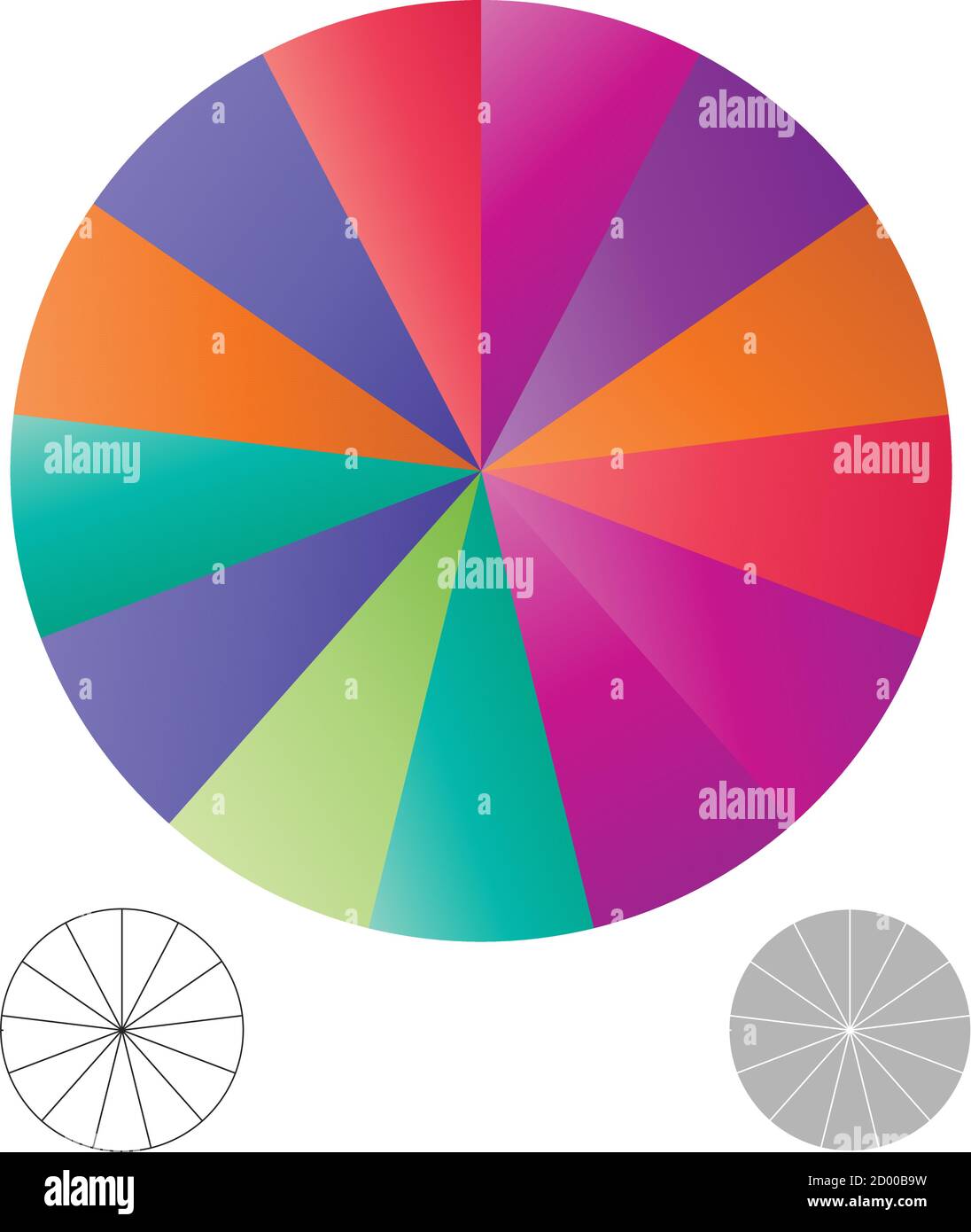 graphique circulaire simple et illustration vectorielle de diagramme ...