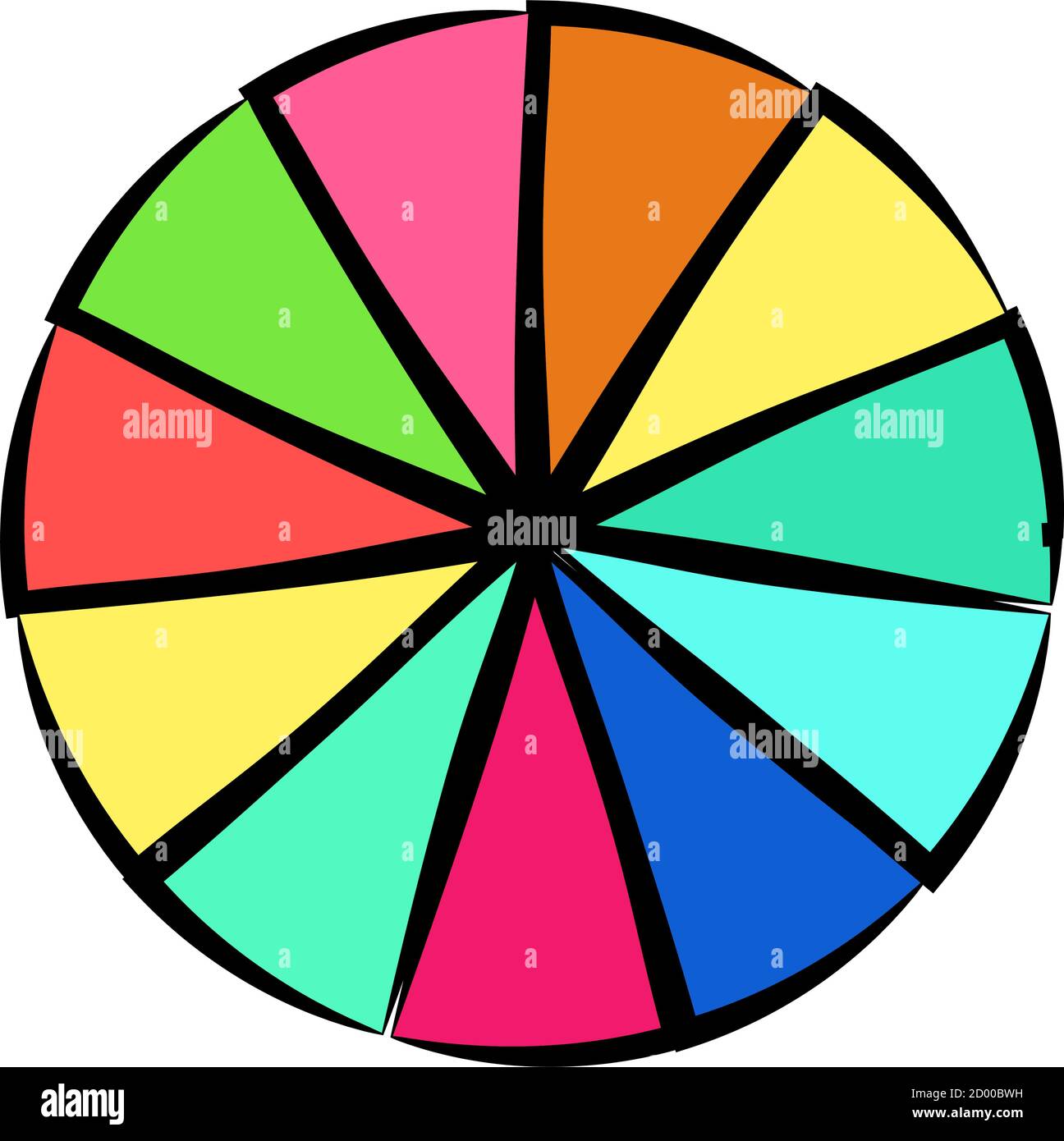 graphique circulaire simple et illustration vectorielle de diagramme ...