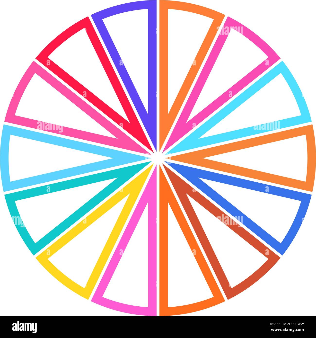 graphique circulaire simple et illustration vectorielle de diagramme ...