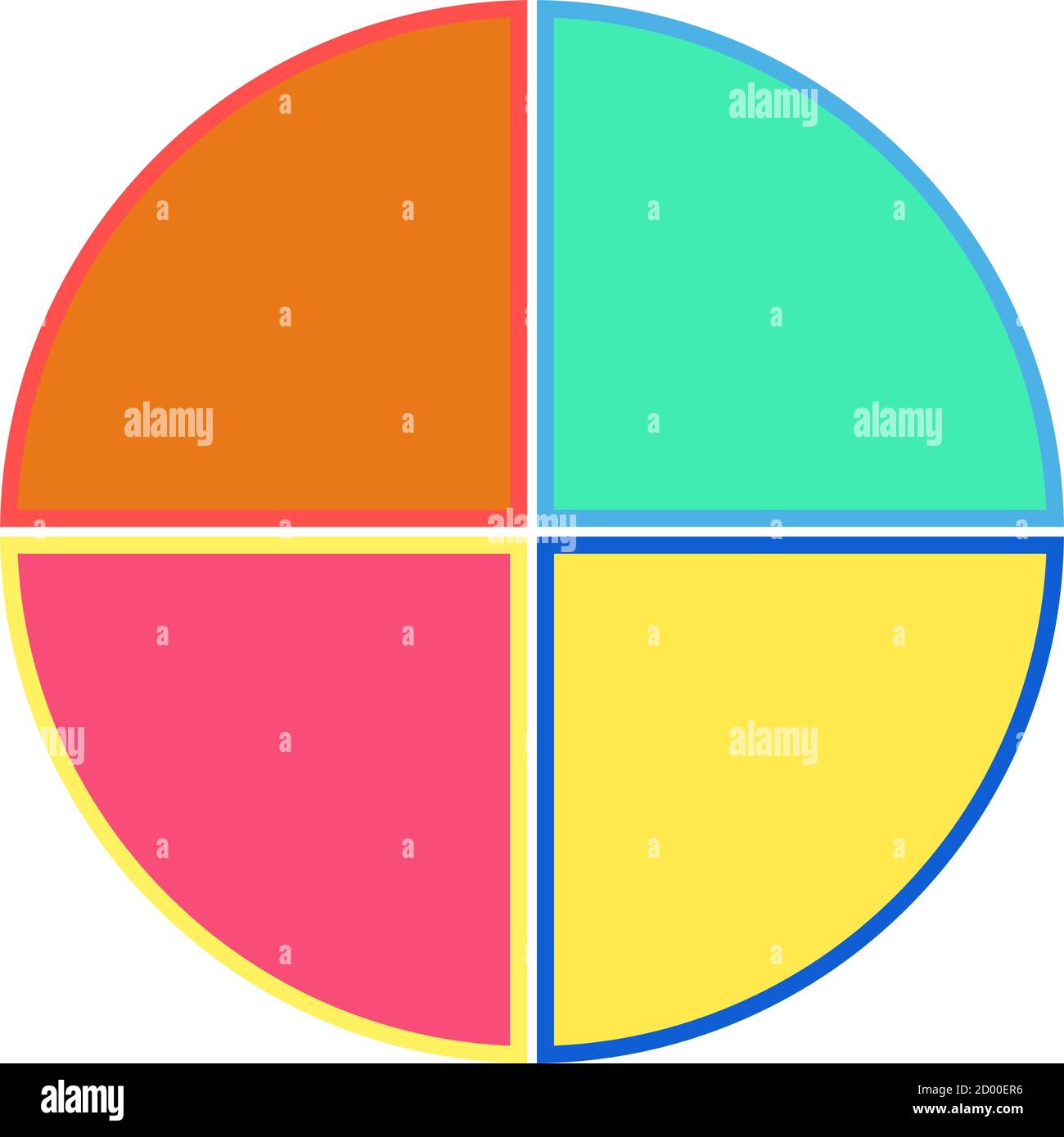 graphique circulaire simple et illustration vectorielle de diagramme ...