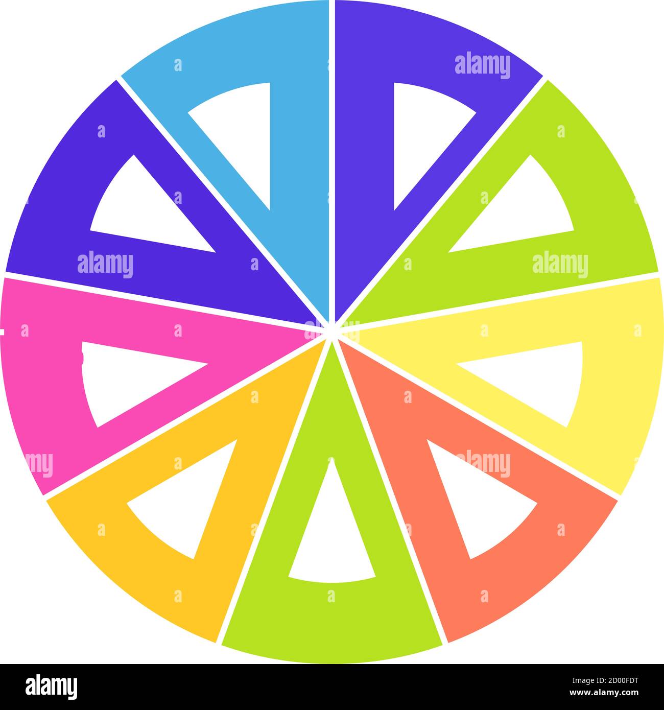 graphique circulaire simple et illustration vectorielle de diagramme ...