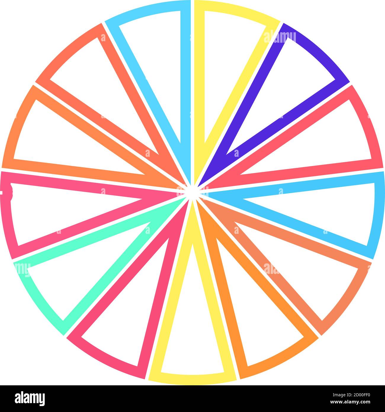graphique circulaire simple et illustration vectorielle de diagramme ...