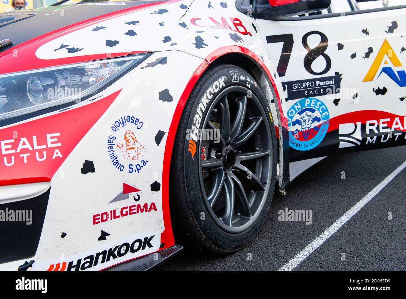 Circuit de Vallelunga, Rome, Italie, 12 septembre 2020. Gros plan du ...