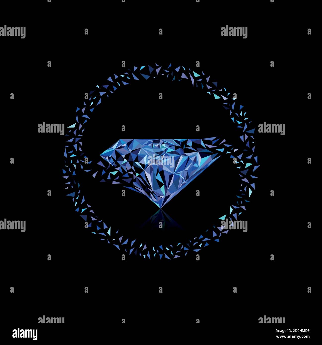 Logo un rond bleu avec s Banque de photographies et d’images à haute ...