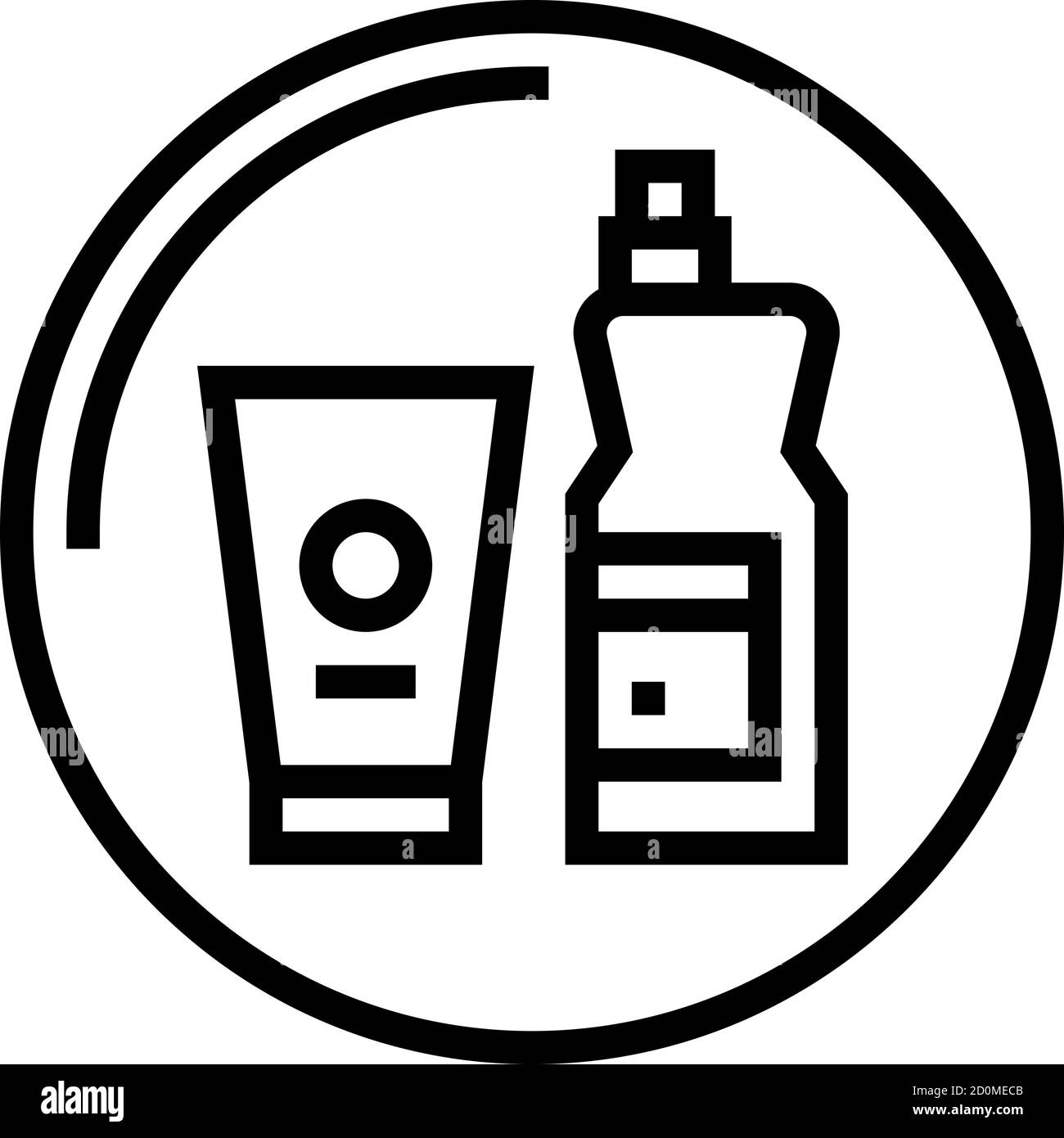 illustration vectorielle de l'icône de la ligne du magasin du rayon des ...