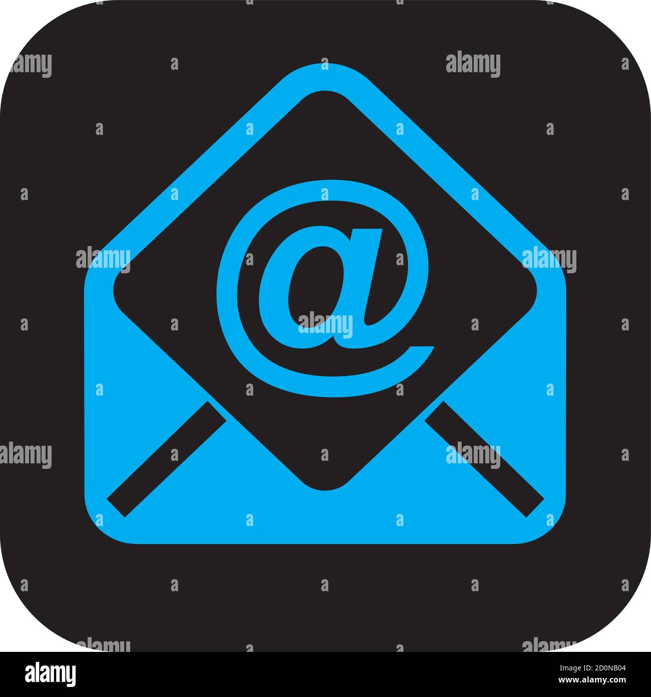 Bouton 3d email rouge Banque d'images vectorielles - Alamy
