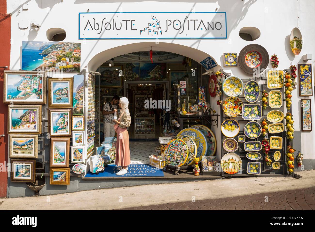 Boutique de souvenirs positano Banque de photographies et d’images à ...