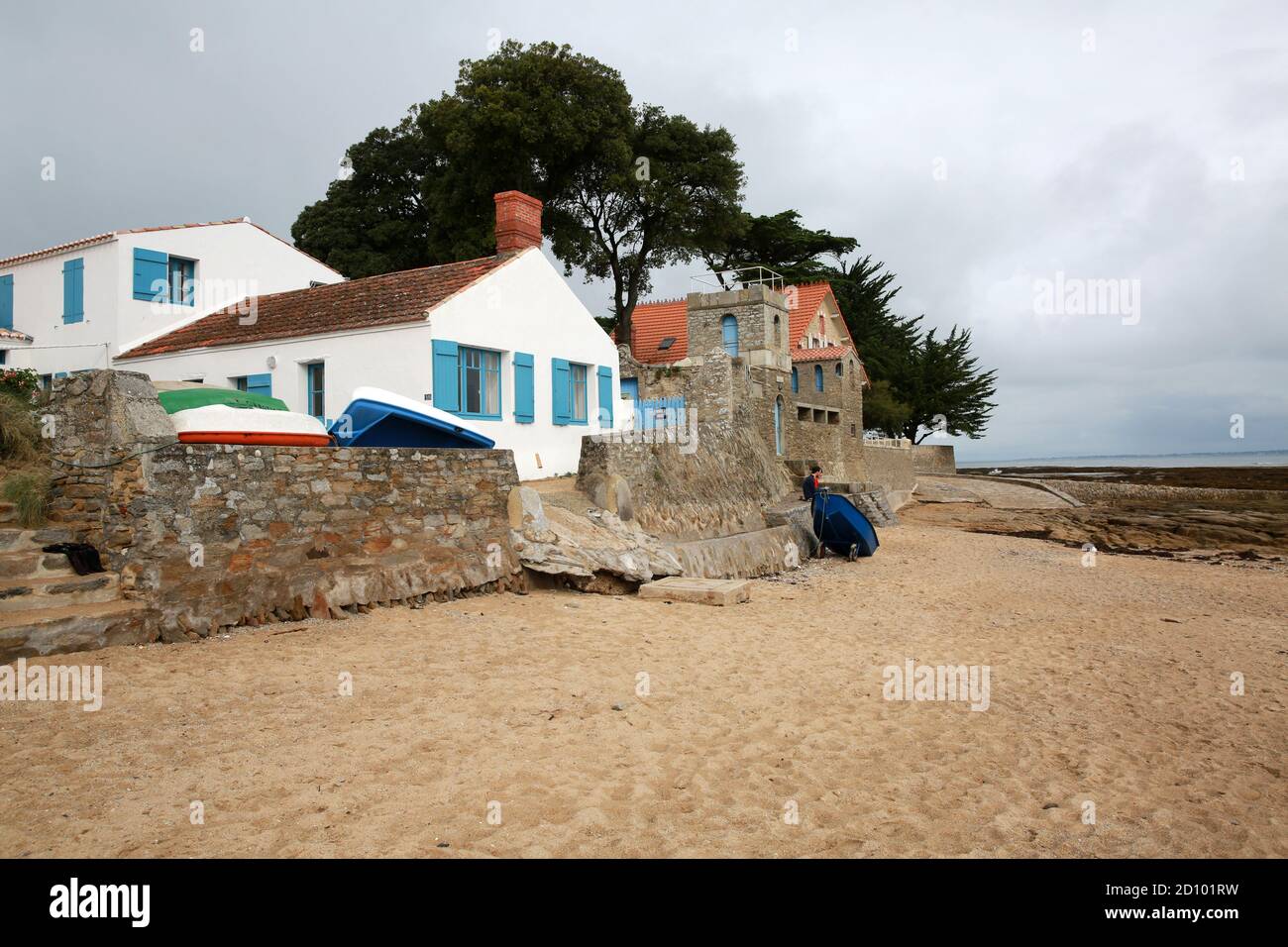 Village De PÊcheurs Du Vieil Noirmoutier Vendée France Photo Stock