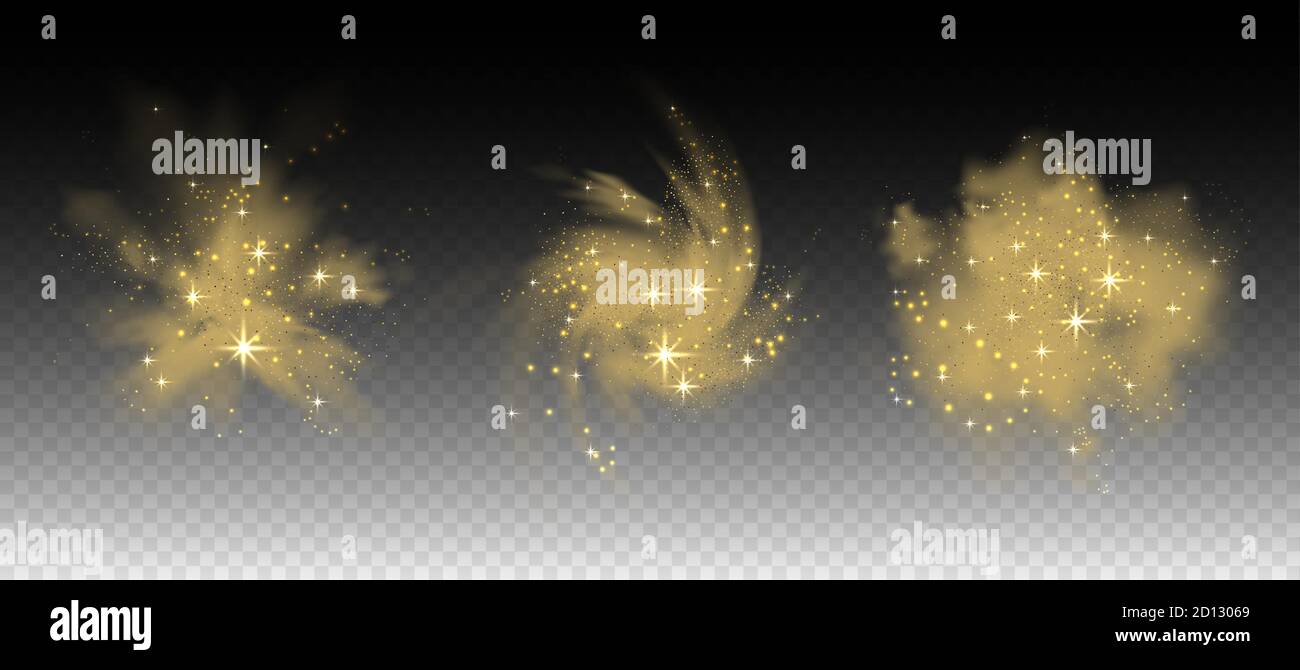 Nuage de Stardust, snoosh, poudre pailletée en spray avec étoile et ...