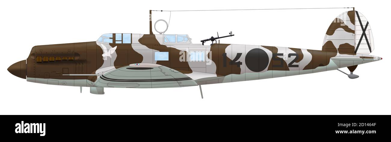 Heinkel He 70F-2 (14 52) du personnel de la Kampfgruppe 88 (Groupe de ...