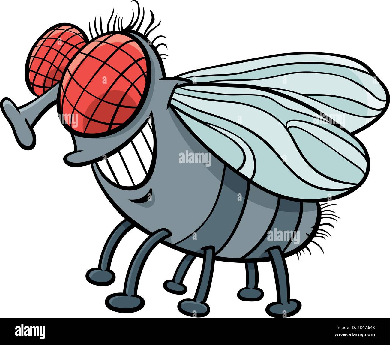 Dessin animé Illustration du personnage animal drôle d'insecte de ...