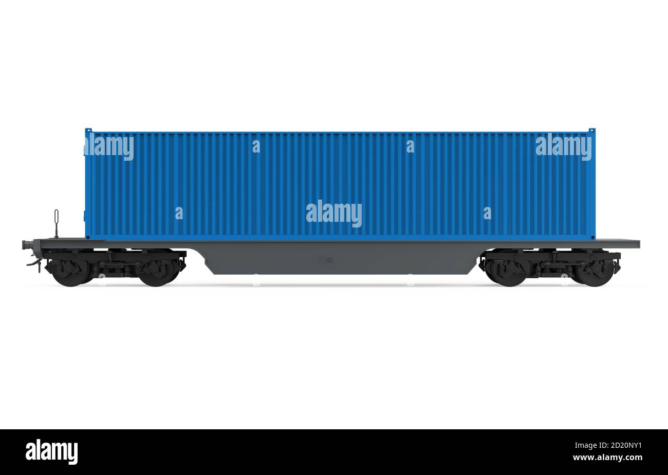 Shipping container train Banque d'images détourées - Alamy