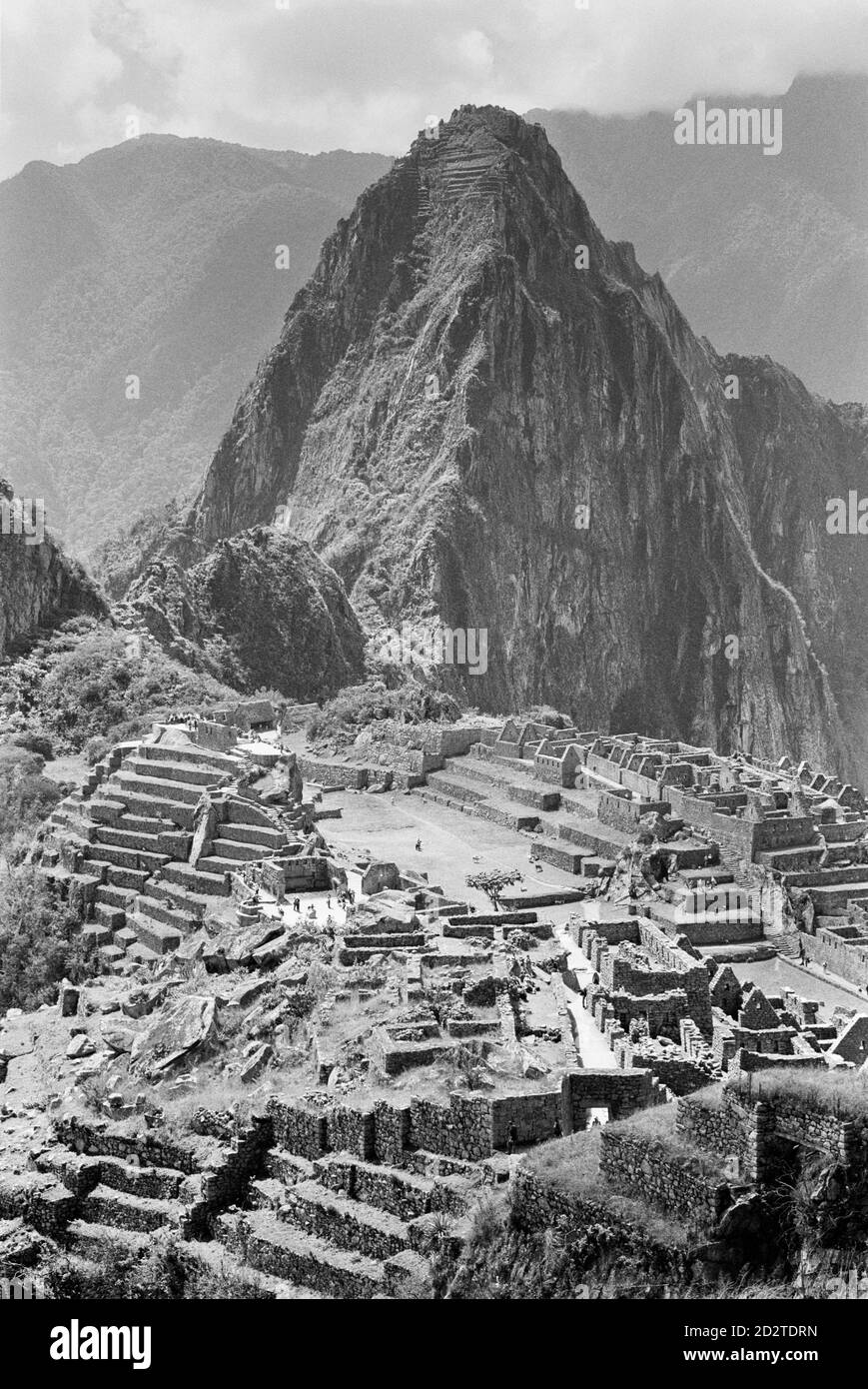 Ruines inca Banque d'images noir et blanc - Alamy