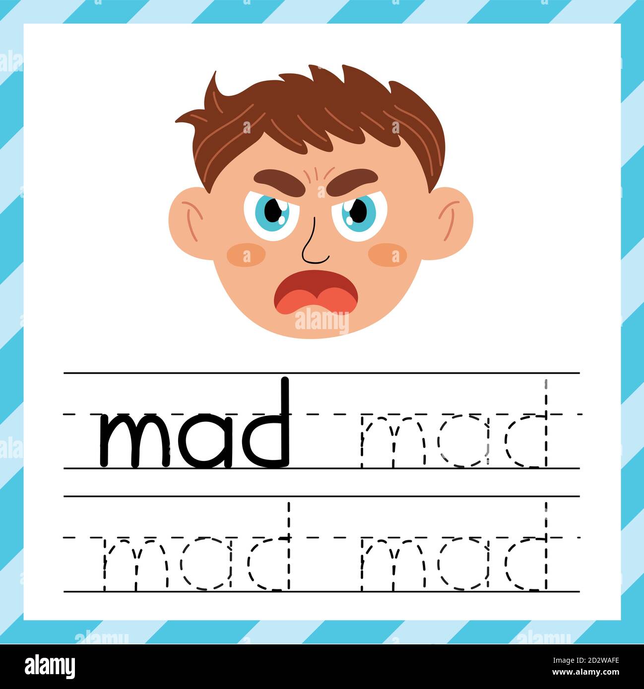 Feuille de travail des mots de traçage - Mad. Matériel d'apprentissage ...