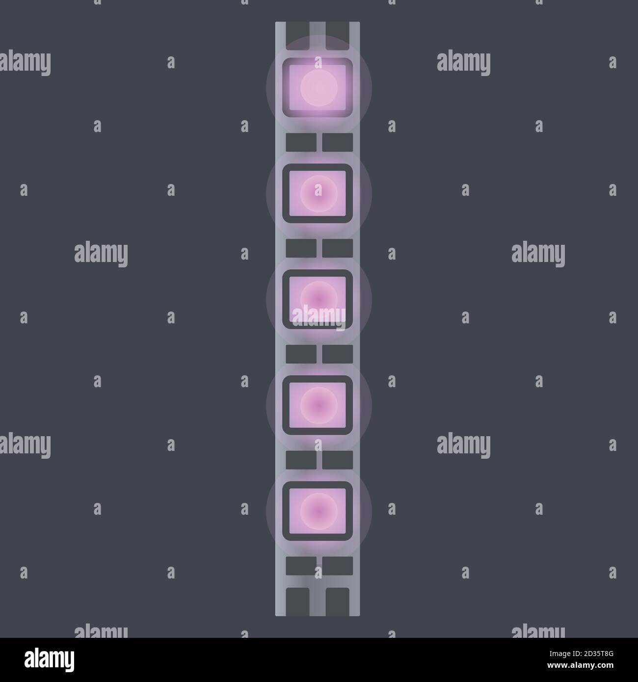 LED bande lumineuse icône de bande. Dessin animé de LED bande de ...