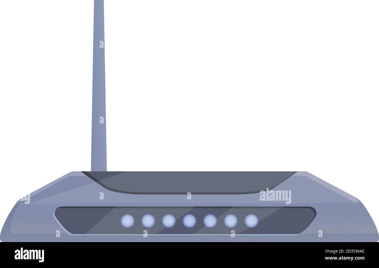 Icône du modem routeur WiFi. Dessin animé de l'icône de vecteur modem ...