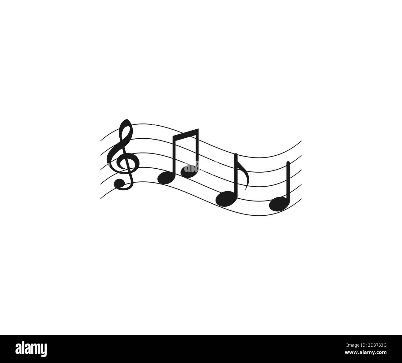 Music Notes Background Banque d'images vectorielles - Alamy