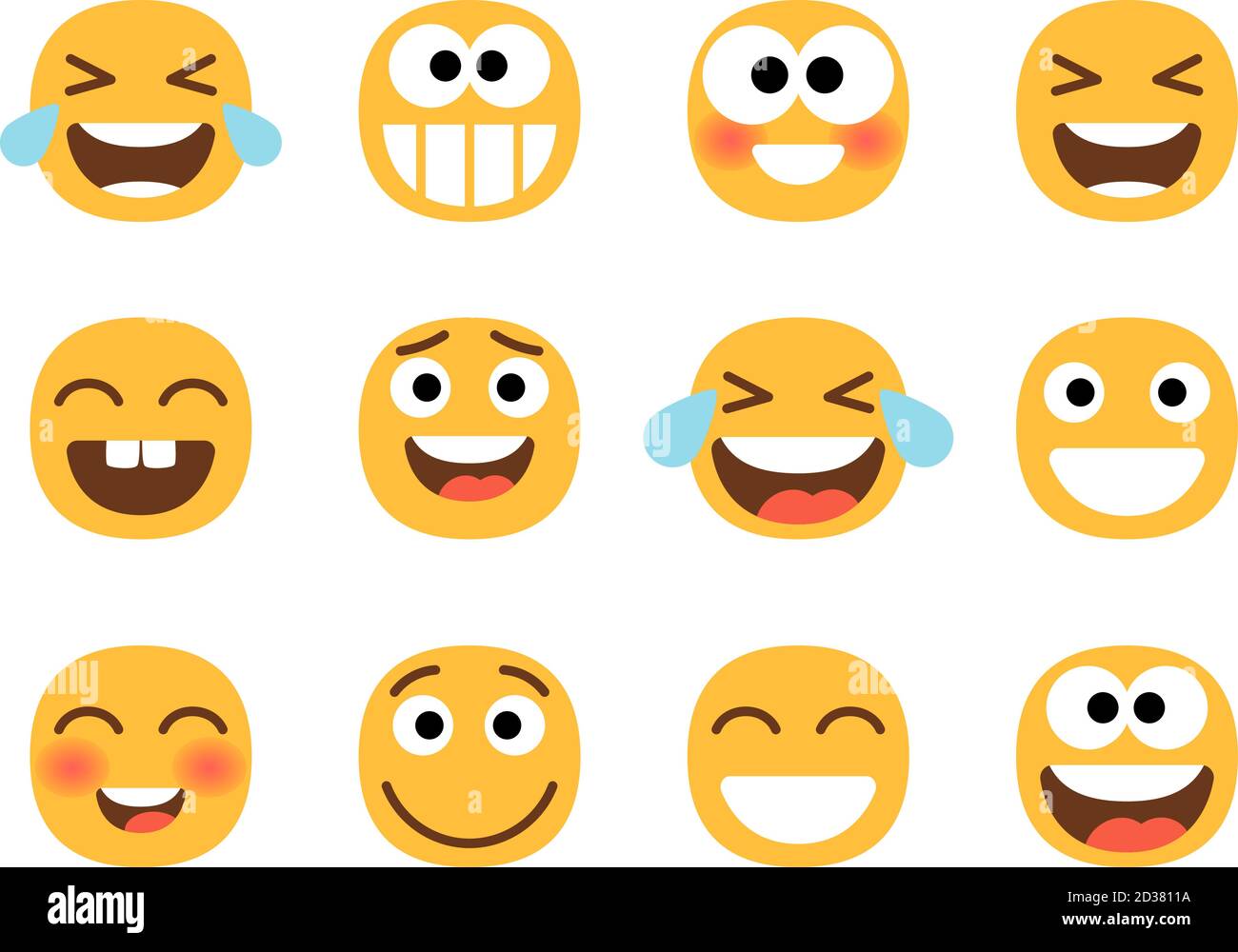 Laughing to tears smiley Banque d'images vectorielles - Alamy