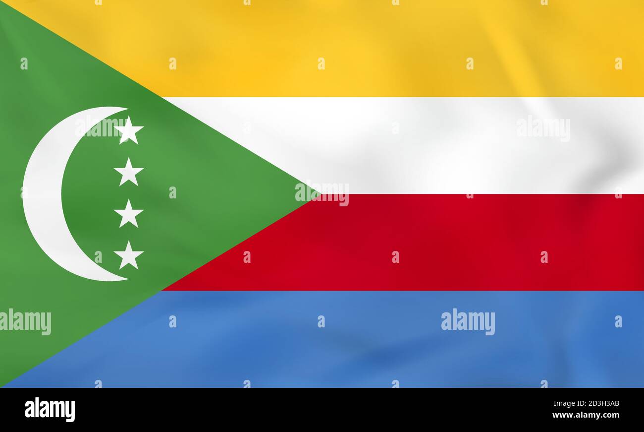 Drapeau comorien Banque d'images vectorielles - Alamy