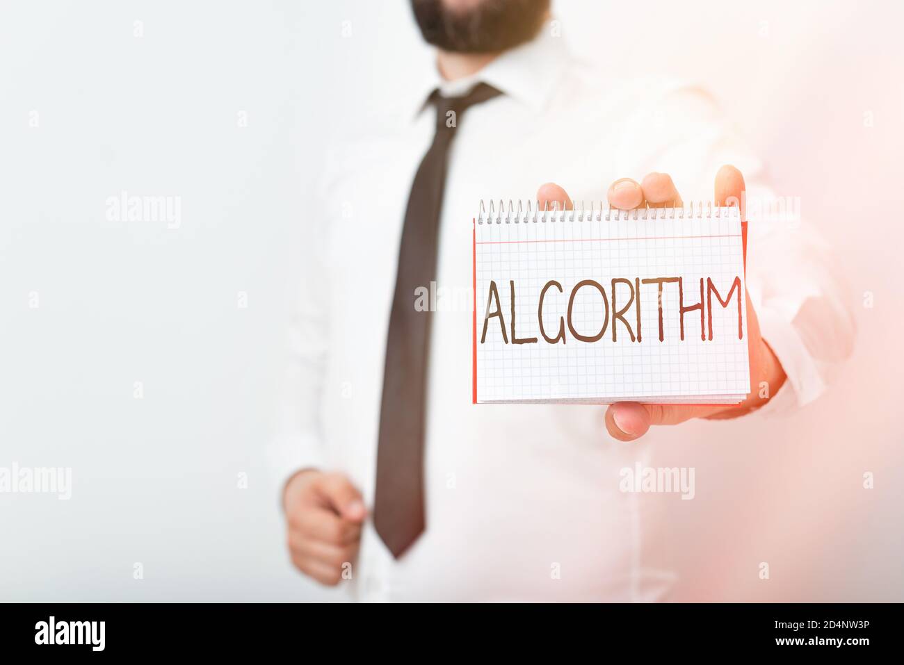 Algorithme d'écriture de texte manuscrite. Photo conceptuelle procédure ...
