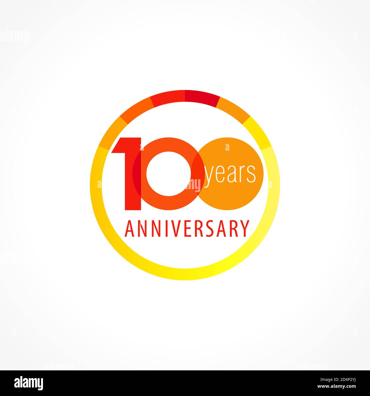 Carte de 100 ans Banque d'images vectorielles - Alamy