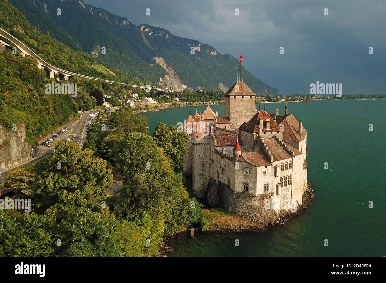 Vue du chateau de chillon Banque de photographies et d’images à haute ...