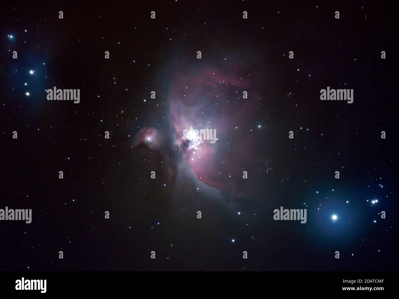 L'Orion Nebula, M42, une nébuleuse diffuse photographiée de Londres ...