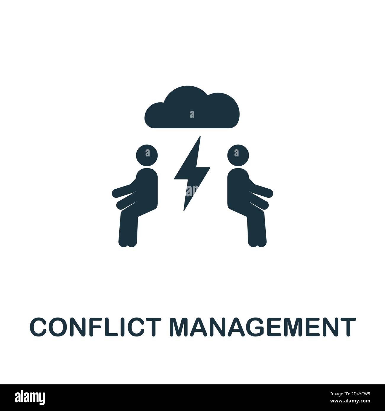 Icône gestion des conflits. Élément simple de la collection de ...