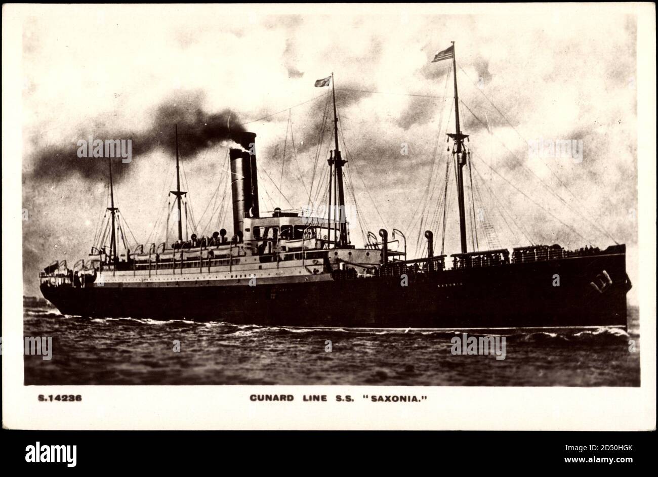 Ss saxonia de la ligne cunard Banque de photographies et d’images à ...